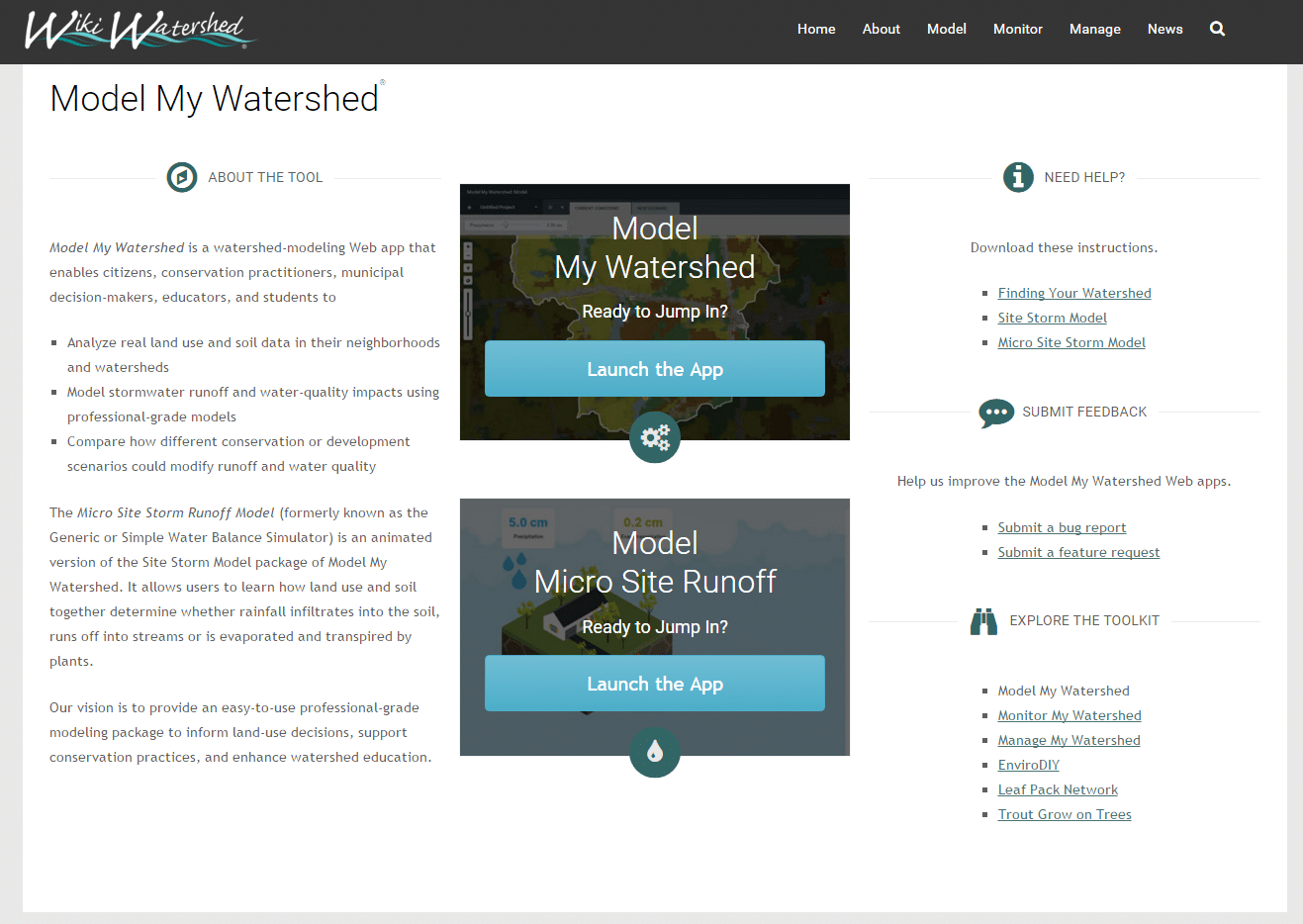 Model My Watershed® - WikiWatershed